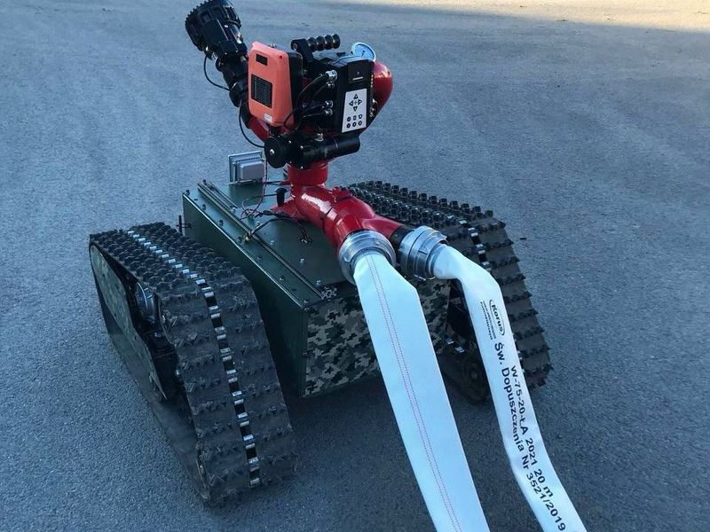 Ground-based firefighting robot | MoD News